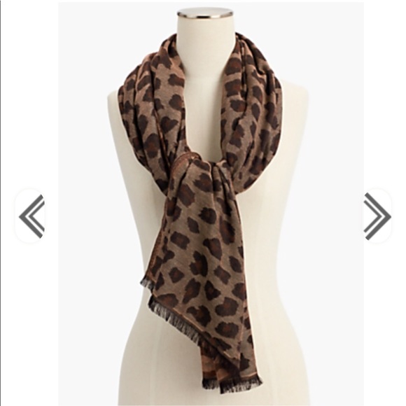 Talbots | Accessories | Talbots Leopard Jacquard Scarf | Poshmark